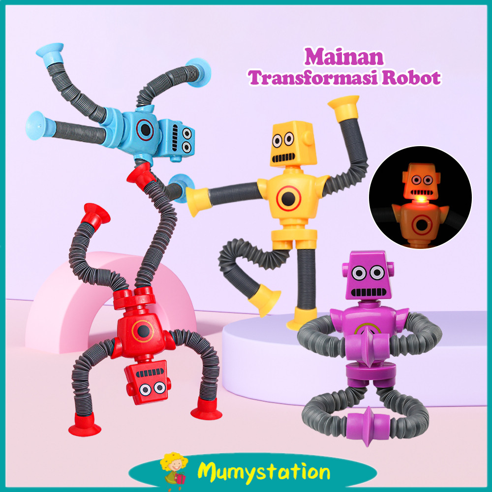 Jual Mumystation mainan edukasi anak robot suction cup tabung ...