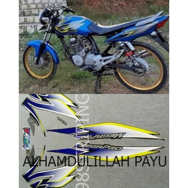 Jual STRIPING LIS STANDAR ORI HONDA MEGAPRO MEGA PRO BIRU PUTIH TAHUN ...