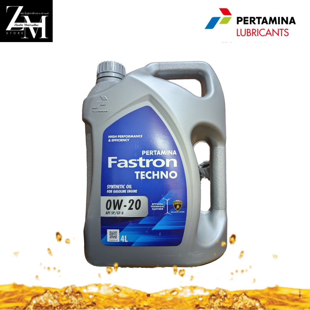 Jual OLI MESIN FASTRON TECHNO 0W-20 API SP 4L ASLI PERTAMINA | Shopee ...