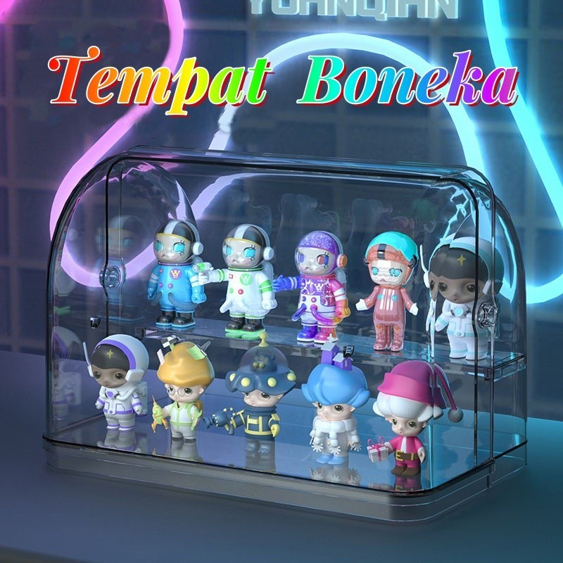Jual Tempat Boneka Tampilan Akrilik Transparan Rak Pajangan Kotak ...