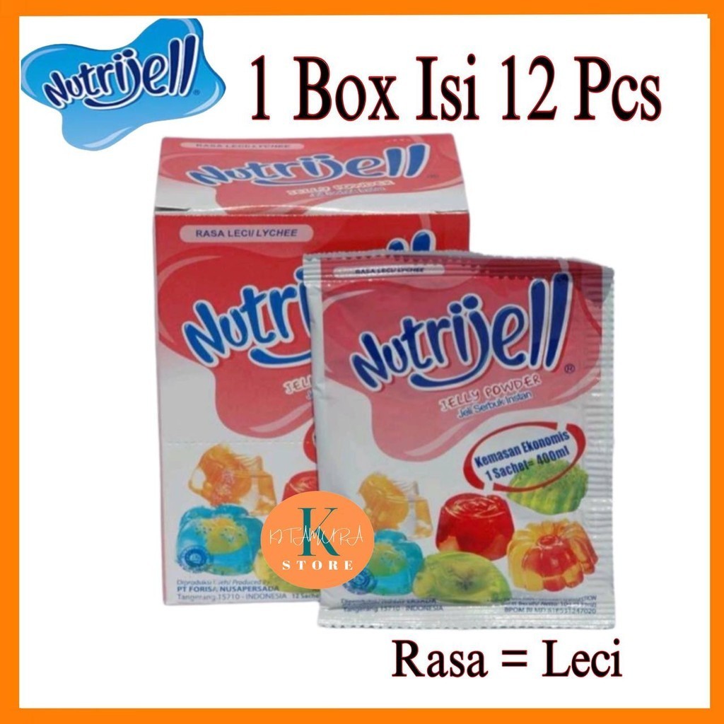 Jual Nutrijell Ekonomis 10gr per BOX isi 12 Sachet Varian Banyak Rasa ...