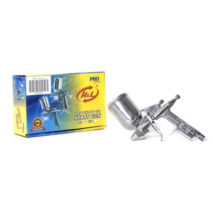 Jual SPRAY GUN ANGIN H&L PRO TABUNG ATAS F75 / F100 / R2 / K3 / HVLP ...