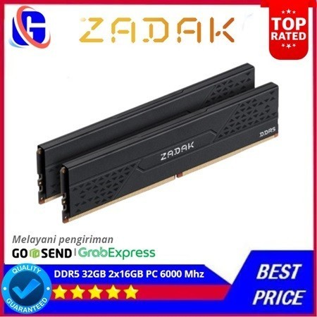 Jual Ram Zadak Twist Black DDR5 32GB 2x16GB PC 6000 Mhz Dekstop Memory ...