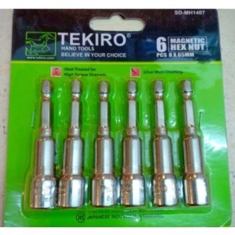 Jual TEKIRO Magnetic Hex Nut Set 8 x 65mm / Mata Roofing Sock Bor 8x65 mm | Shopee Indonesia