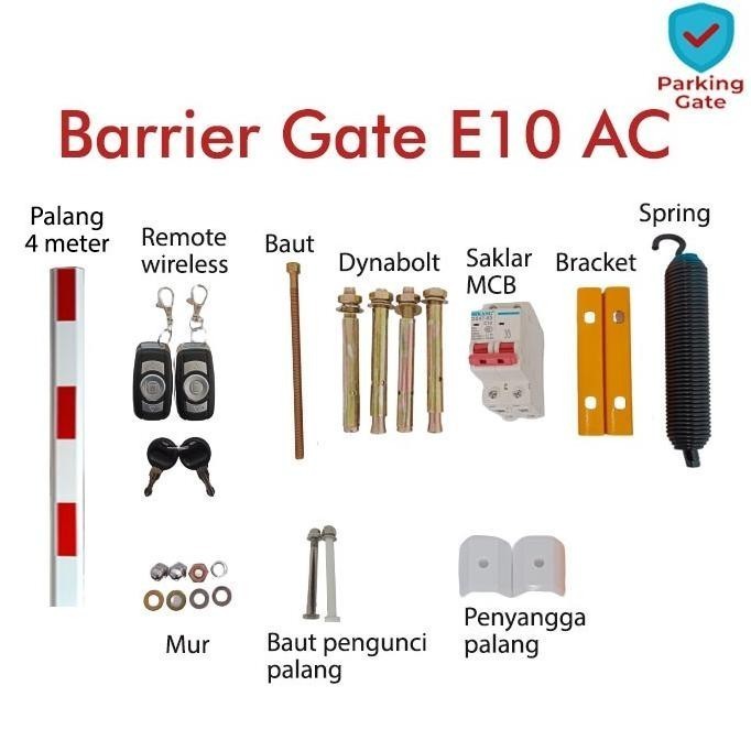 Jual Barrier Gate E10 Ac   Palang Parkir   Portal Gate | Shopee Indonesia