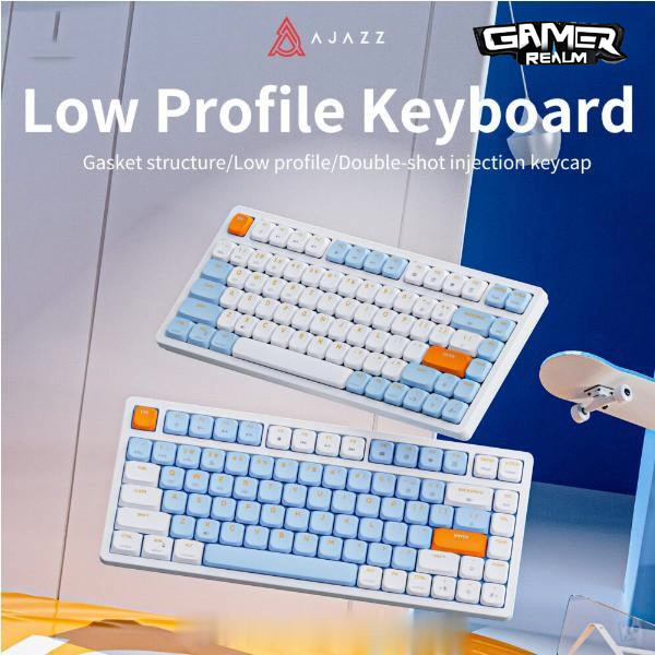 Jual Ajazz AK832 75% Low Profile Mechanical Keyboard 3-Mode New Color ...