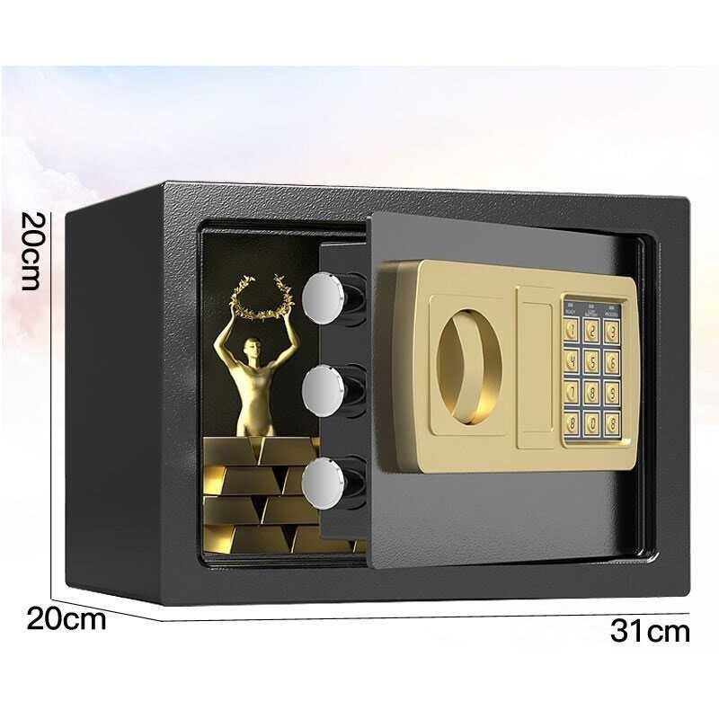 Jual Brangkas Mini Box Kotak Brankas Besi Baja Penyimpanan Uang Perhiasan Emas Safety Box ...