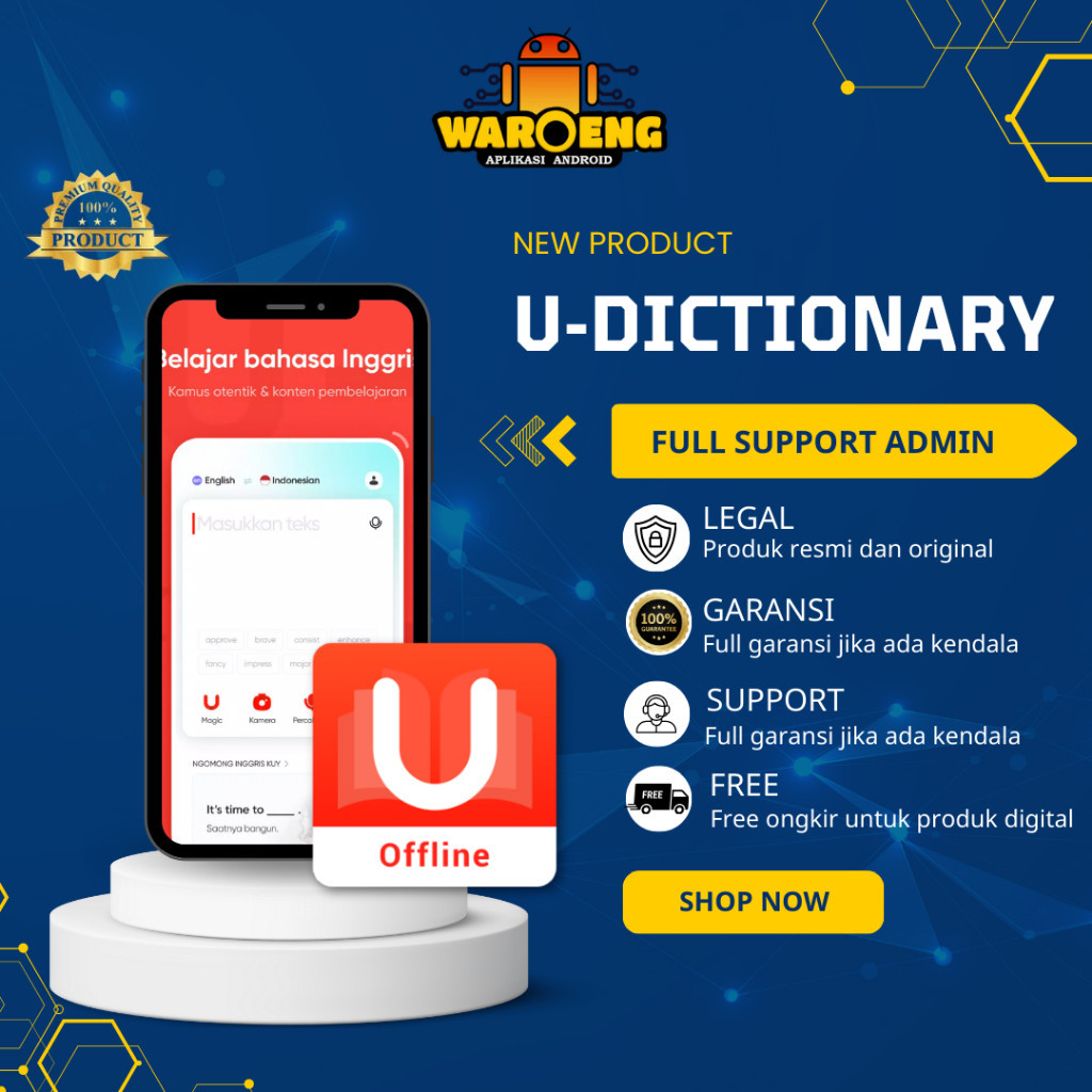 Jual U-Dictionary Premium No Trial Full Version Lifetime Bergaransi ...