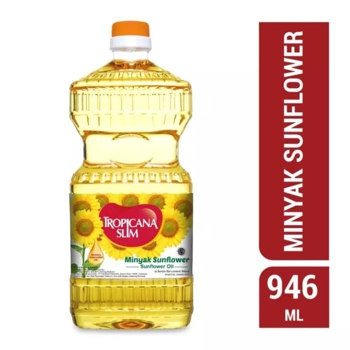 Jual Tropicana Slim Minyak Sunflower Sunflower Oil Botol 946 ml ...