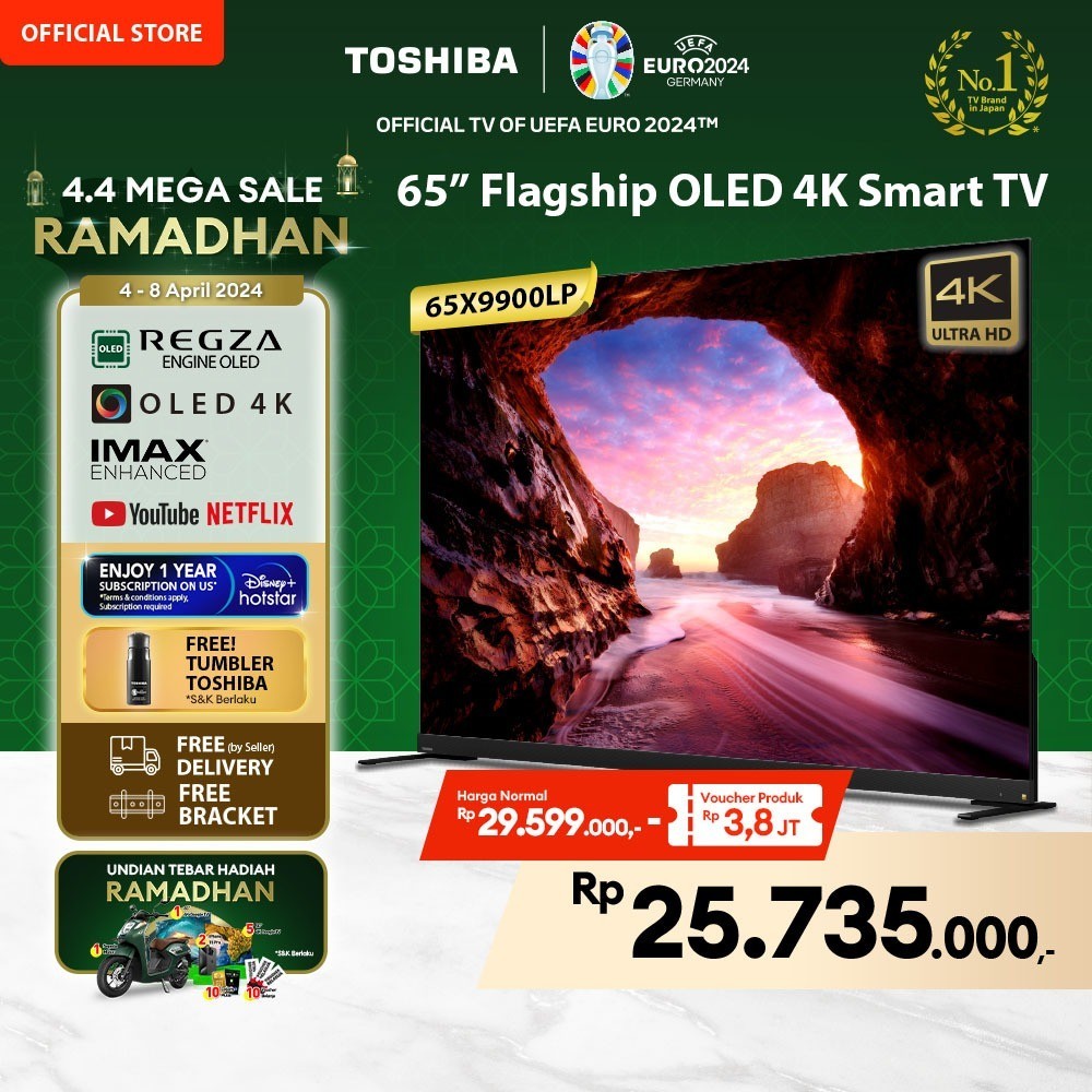 Jual promo ramadhan [FREE ONGKIR JABODETABEK] [FREE BRACKET] Toshiba TV 65" FLAGSHIP OLED 120Hz ...