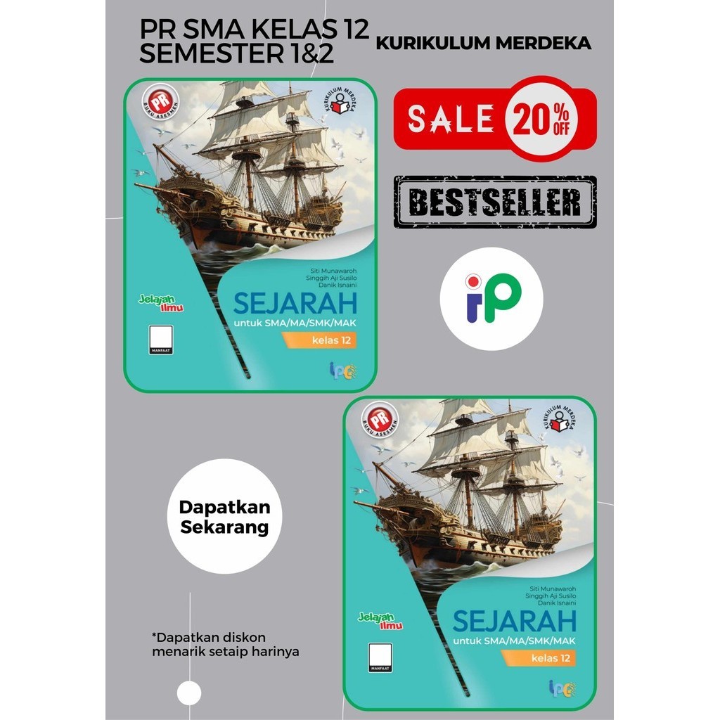 Jual Buku Pr/Lks Kurmer Sejarah Wajib Kelas 12/XII SMA/MA Semester 1&2 Kurikulum Merdeka Intan ...