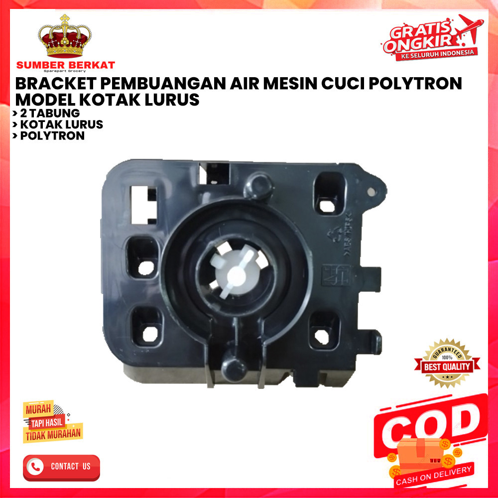 Jual [SB] BRACKET PEMBUANGAN AIR MESIN CUCI POLYTRON MODEL KOTAK LURUS ...