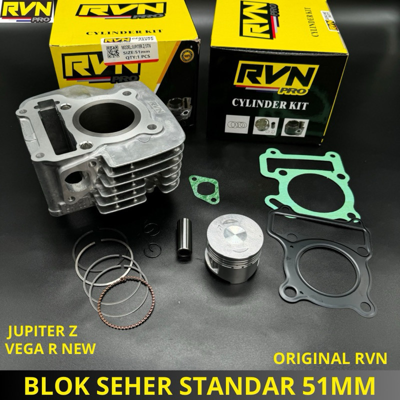 Jual BLOK SEHER KOMPLIT JUPITER Z VEGA R NEW PLUS PISTON KIT RING SEHER SEPAKET ORI RVN FREE ...