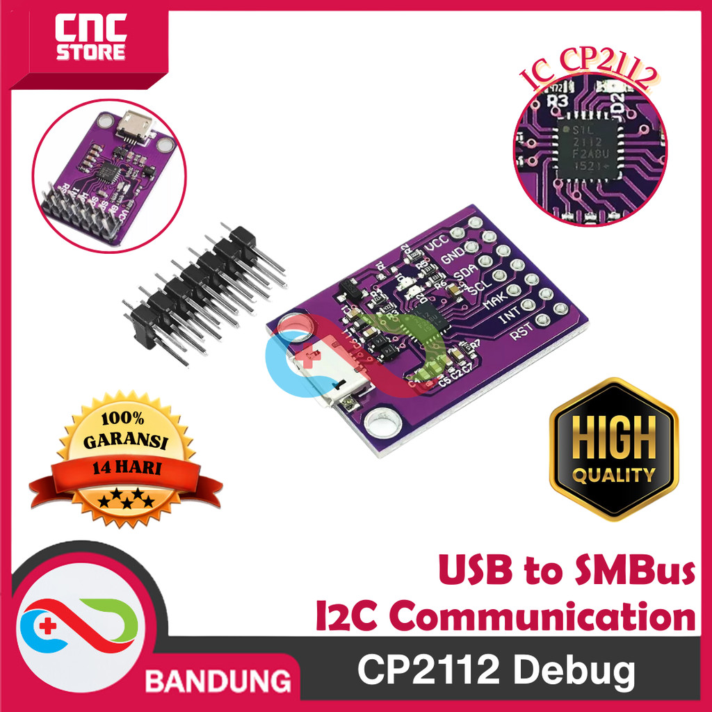 Jual CP2112 MODUL SENSOR DEBUG BOARD USB KE SMBUS I2C 2.0 MICRO USB 5V | Shopee Indonesia