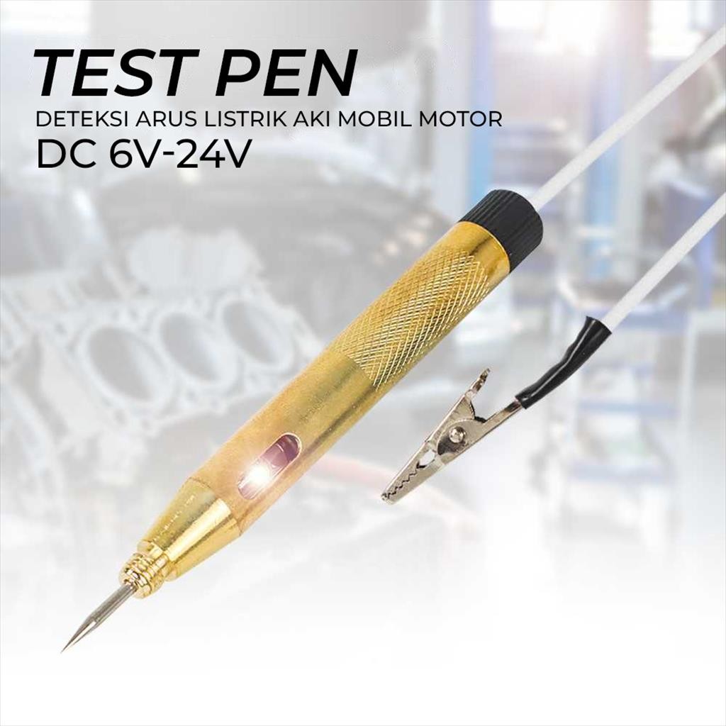 Jual Tespen DC Testpen AKI 12V 24V Alat Test Pen Cek Arus Sekring Mobil ...