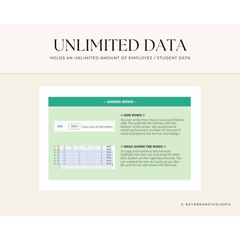 Jual Google Sheets Attendance Tracker, Absent Tracker, Employee ...