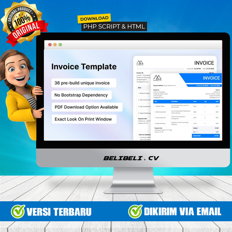 Jual Invoma - Invoice HTML Template | Shopee Indonesia