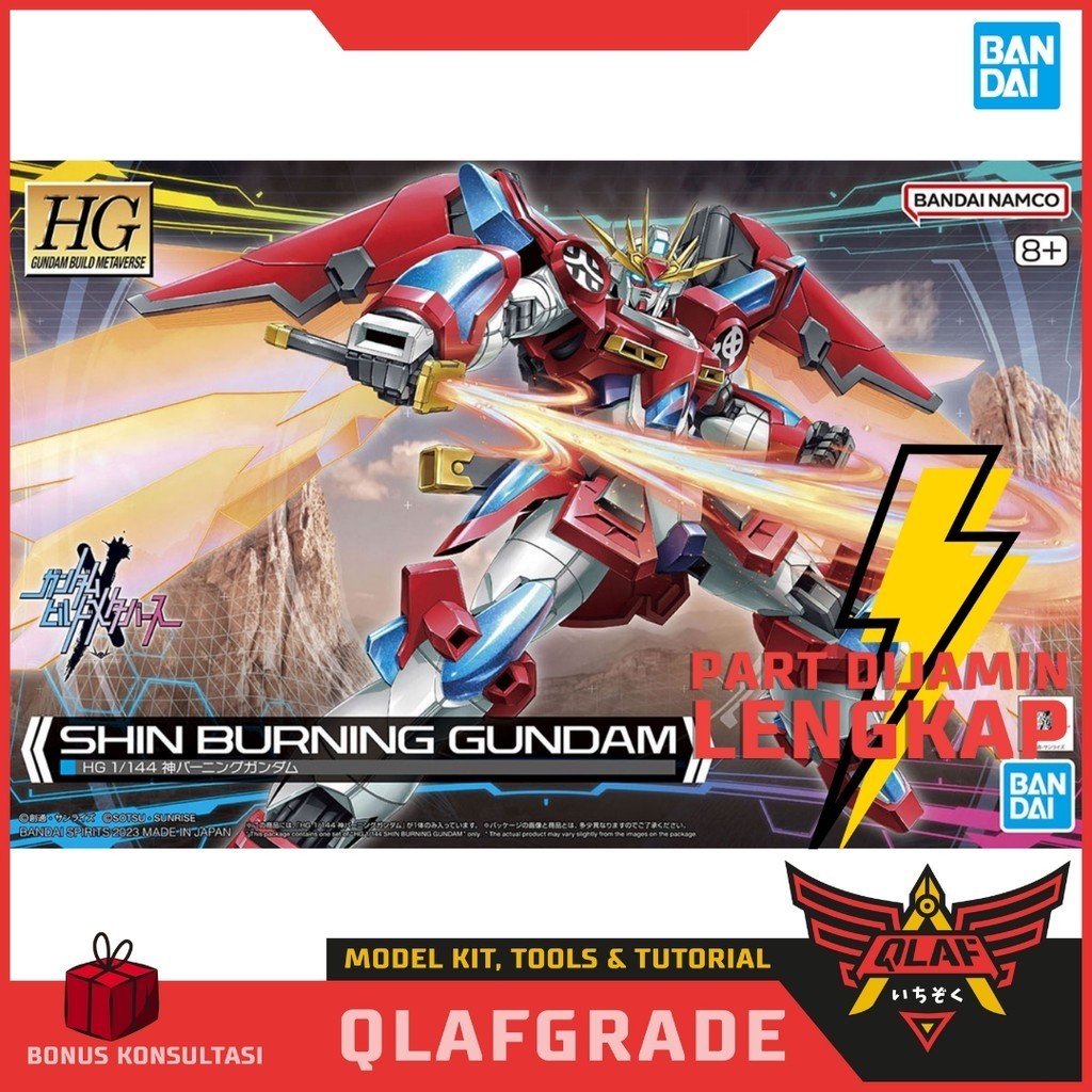 Jual HG SHIN BURNING GUNDAM Bandai high grade 1/144 Build Metaverse ...
