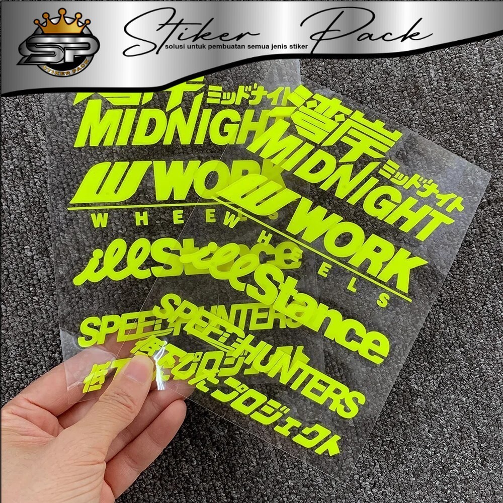 Jual Stiker Cuting MIDNIGHT Group/1Set Stiker Logo Racing Untuk YAMAHA ...