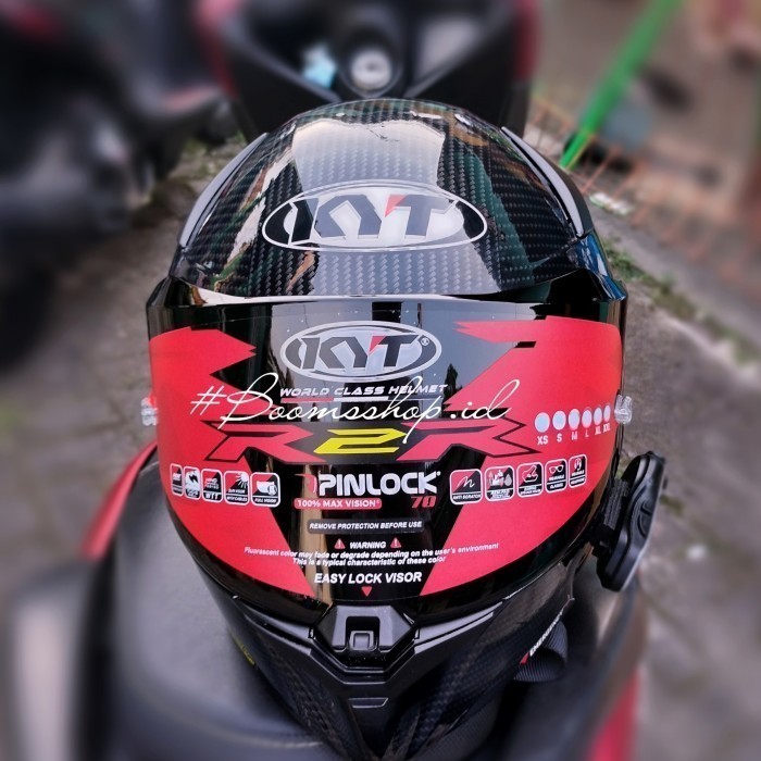 Jual HELM KYT R2R REPN WD CARBON BLACK GLOSY -27sg | Shopee Indonesia