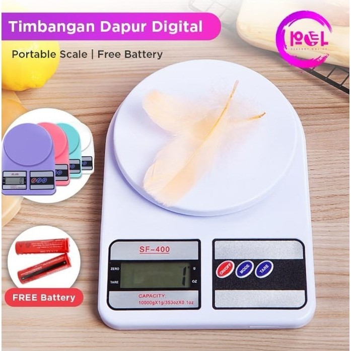 Jual Timbangan Dapur Digital SF 400 Kapasitas 10 KG Kitchen Scale | Shopee Indonesia