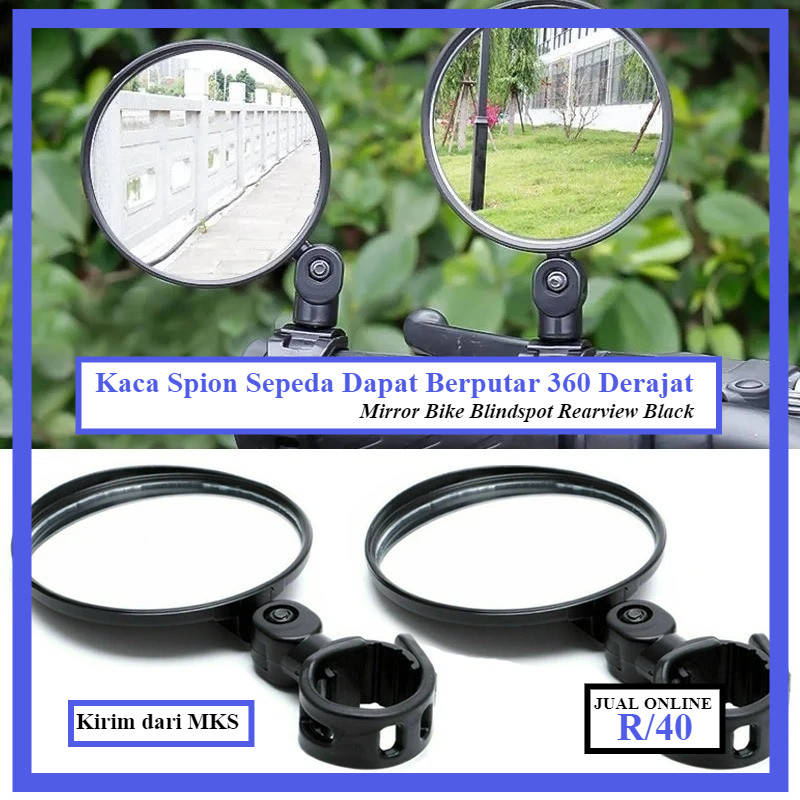 Jual JOR-MKS Spion Motor Cross Sepeda Dapat Berputar 360 Derajat - Kaca ...