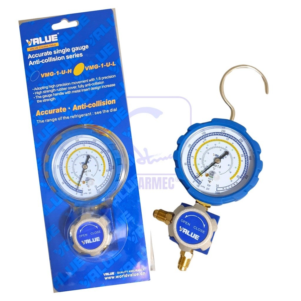Jual Manifold AC Value R32 R410a R22 Single Non Sightglass VMG-1-U-L | Shopee Indonesia