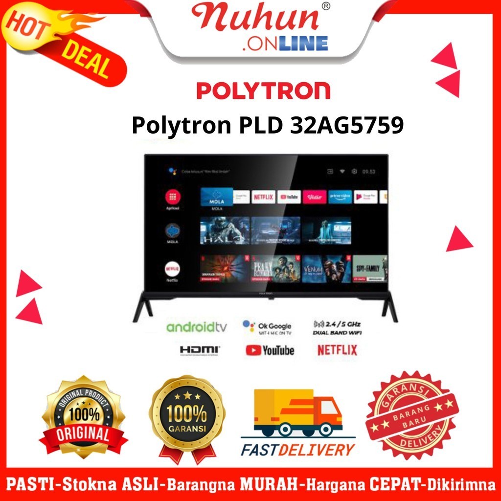 Jual POLYTRON Smart Android TV 32 inch PLD 32AG5759 | Shopee Indonesia
