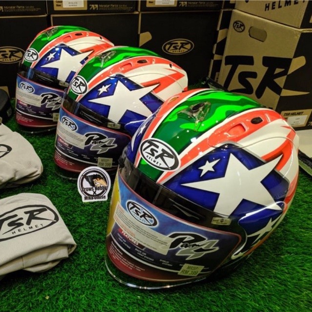 Jual Helm TSR Ram 4 Nicky Hayden GP | Shopee Indonesia