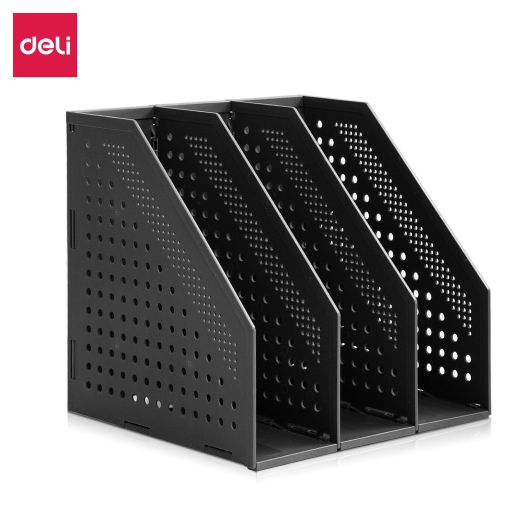 Jual Deli Rak Dokumen / Box File / Magazine Holder A4 3 Slot - E78995 ...