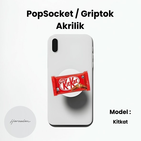 Jual Popsocket akrilik / pop socket akrilik kitkat | Shopee Indonesia