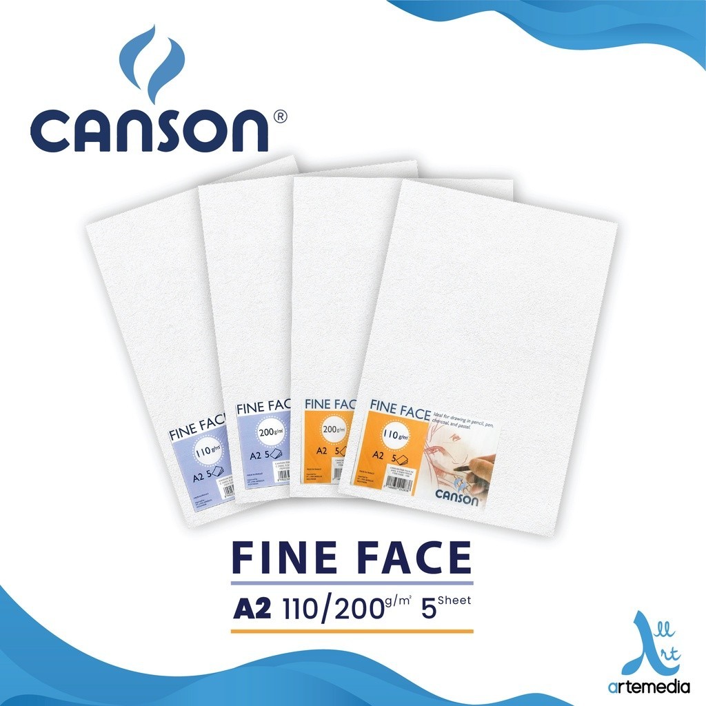 Jual Canson Fine Face A2 Drawing Paper Sheet Set Kertas Gambar | Shopee ...