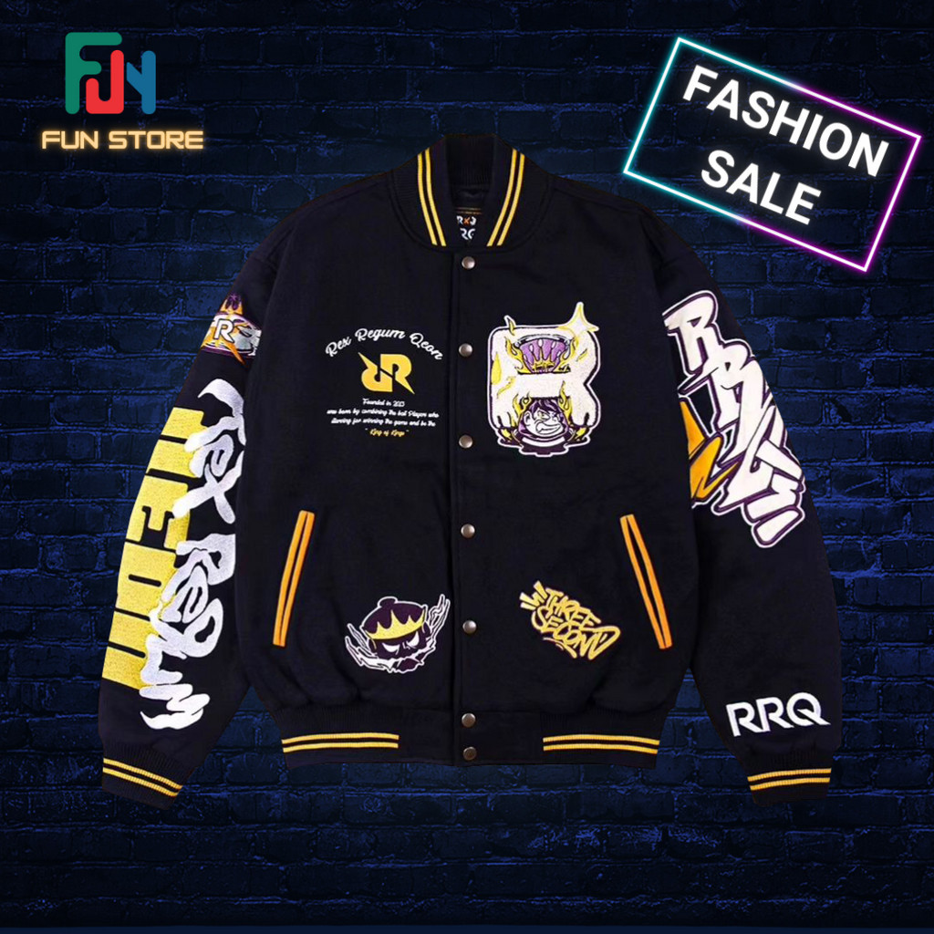 Jual JACKET VARSITY RRQ "THE LEGACY" TERBARU TAHUN 2024 JUMBO XXXXL ...
