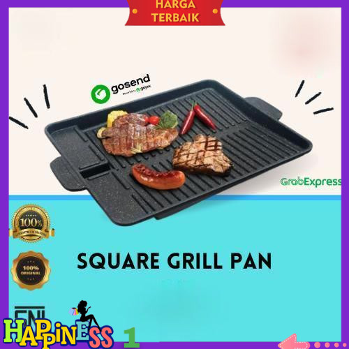 Jual Multi/Square Grill Pan/Panggangan Kotak Anti Lengket GRILL KOTAK ...
