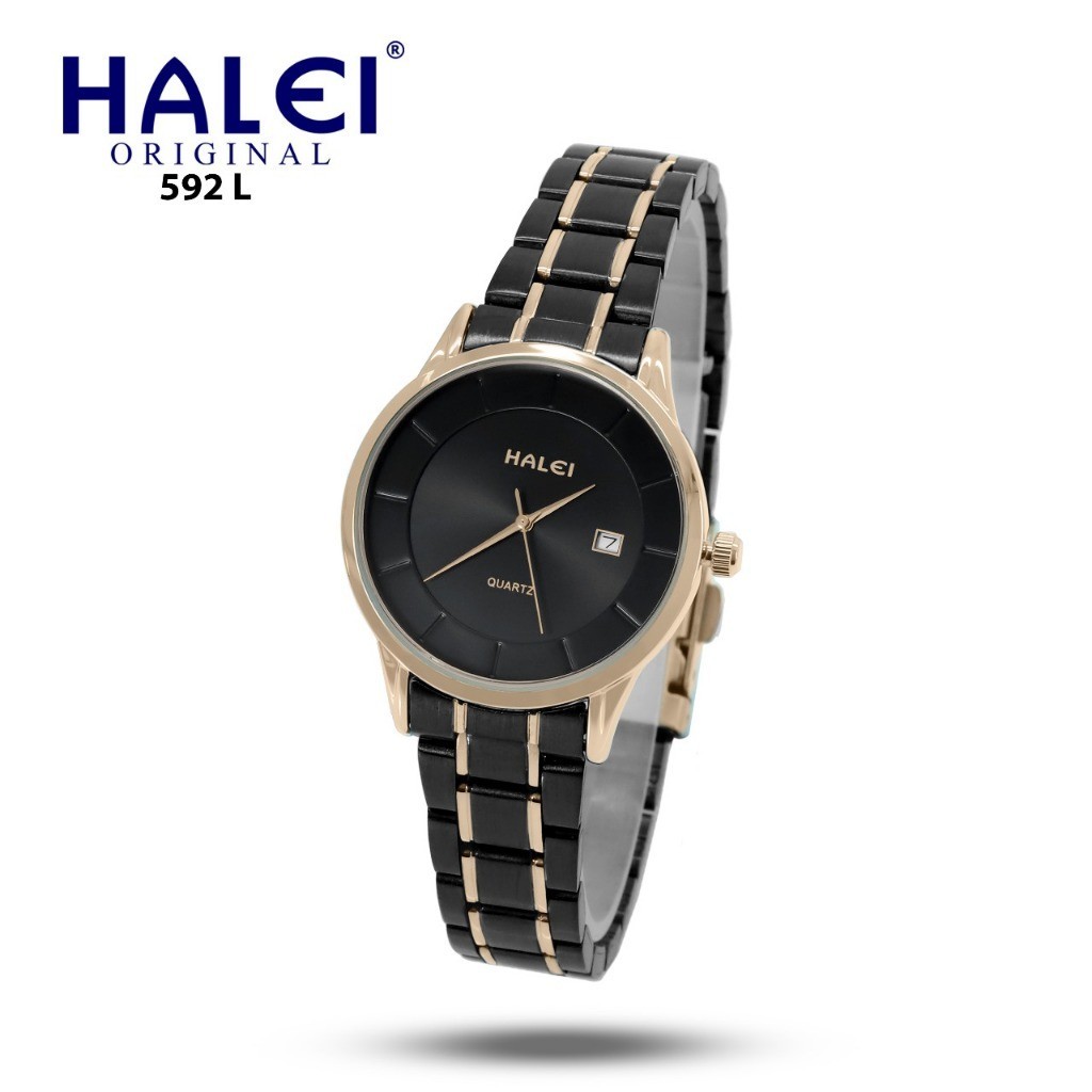 Jual Halei Watch 592 L - Jam Tangan Halei Wanita Rantai Stainless ...