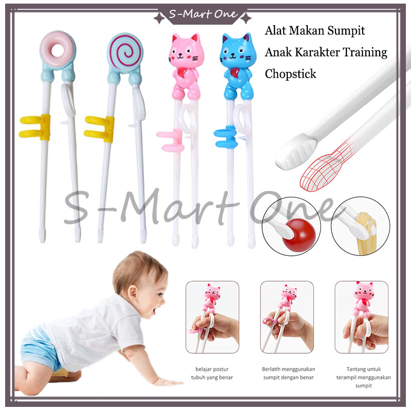 Jual Sumpit Anak Bayi Karakter/Sumpit Anak-anak Kartun Latihan Belajar ...
