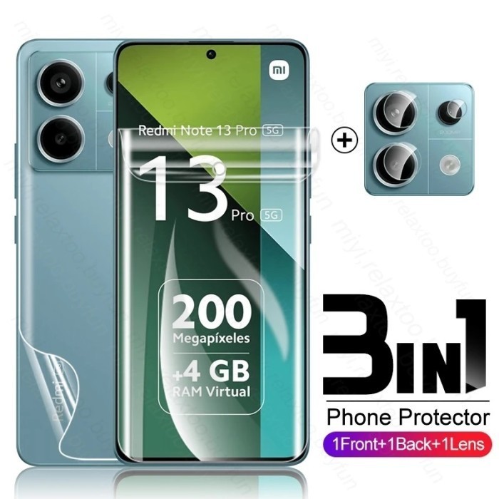 Jual REDMI NOTE 13 PRO 5G/PRO+ 5G/4G HYDROGEL DEPAN & BELAKANG + CAMERA ...