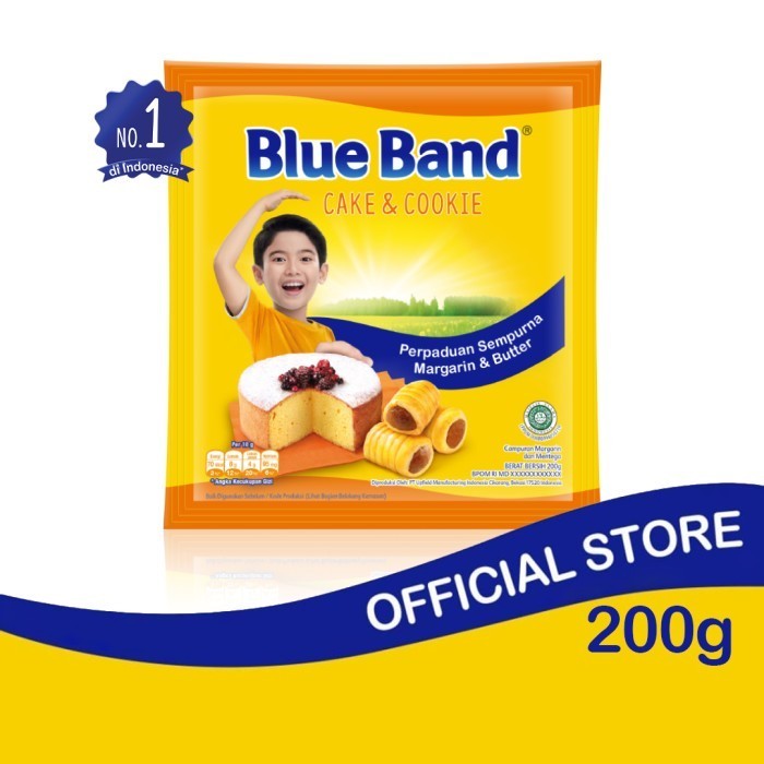 Jual Blue Band Cake and Cookies 200 gr Margarin untuk Kue | Shopee ...
