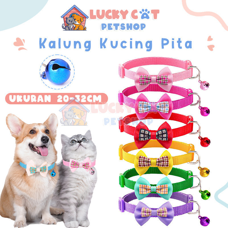 Jual Kalung Kucing Kalung Kucing Pita Lonceng Lucu Kalung Pita Hewan ...