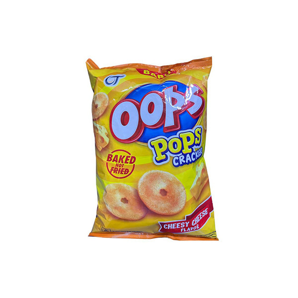 Jual OOPS POPS CRACKER CHEESY CHEESE 80G | Shopee Indonesia