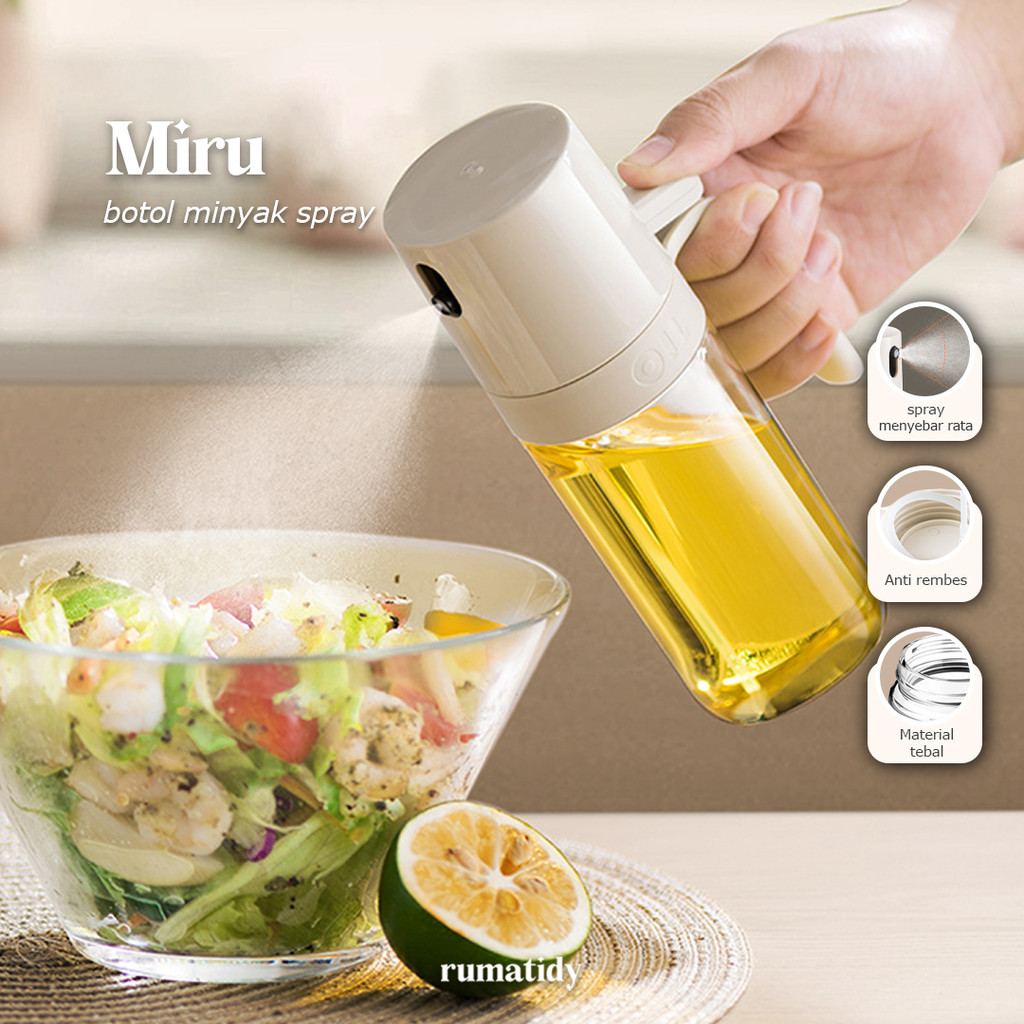 Jual 【RUMATIDY】MIRU Botol Minyak Spray 250mL Semprot Wadah Minyak ...