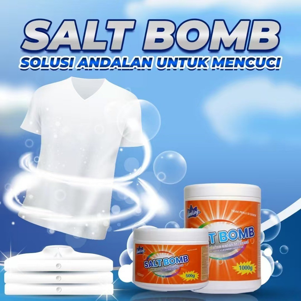 Jual Lanking Salt Bomb Detergen Bubuk 500g / 1000g Detergen Baju ...