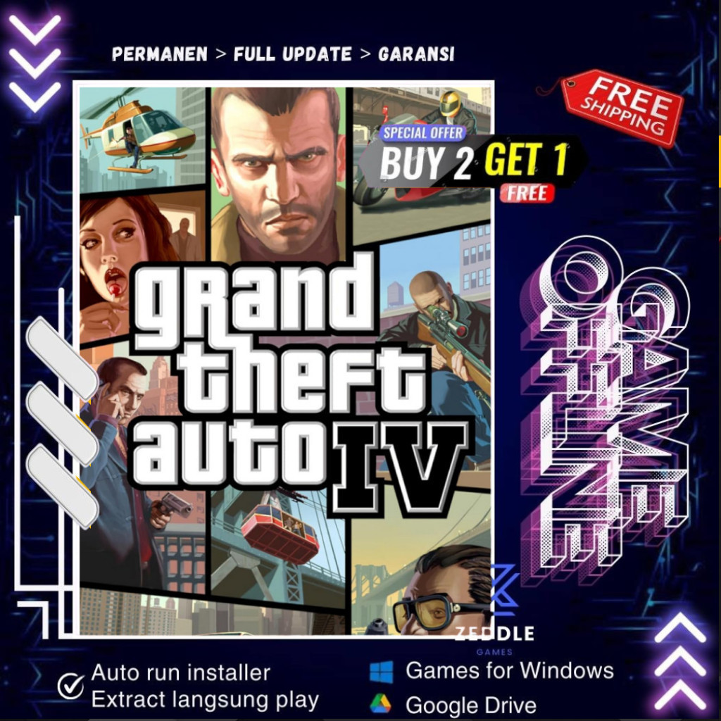 Jual GRAND THEFT AUTO IV COMPLETE EDITION - GAME PC - GAME LAPTOP - PC ...