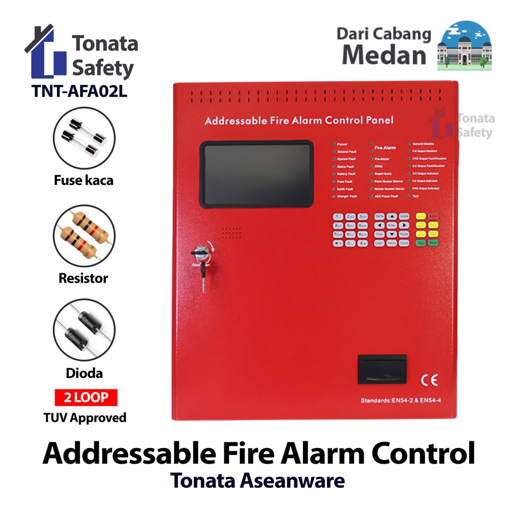 Jual Fire Alarm Control Panel Full Addressable 2 Loop Tonata / MCFA ...