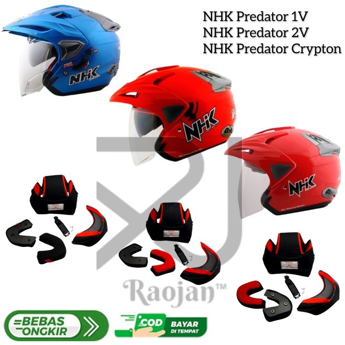 Jual Busa helm NHK Predator 1V, Busa NHK Predator 2V, NHK Predator ...