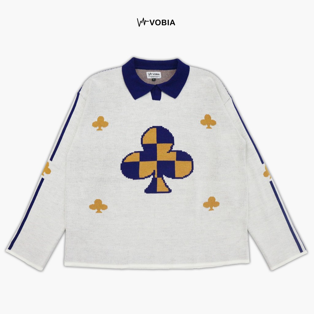 Jual Vobia Jersey Crewneck Knitted Oversized Boxy - Spade | Shopee ...