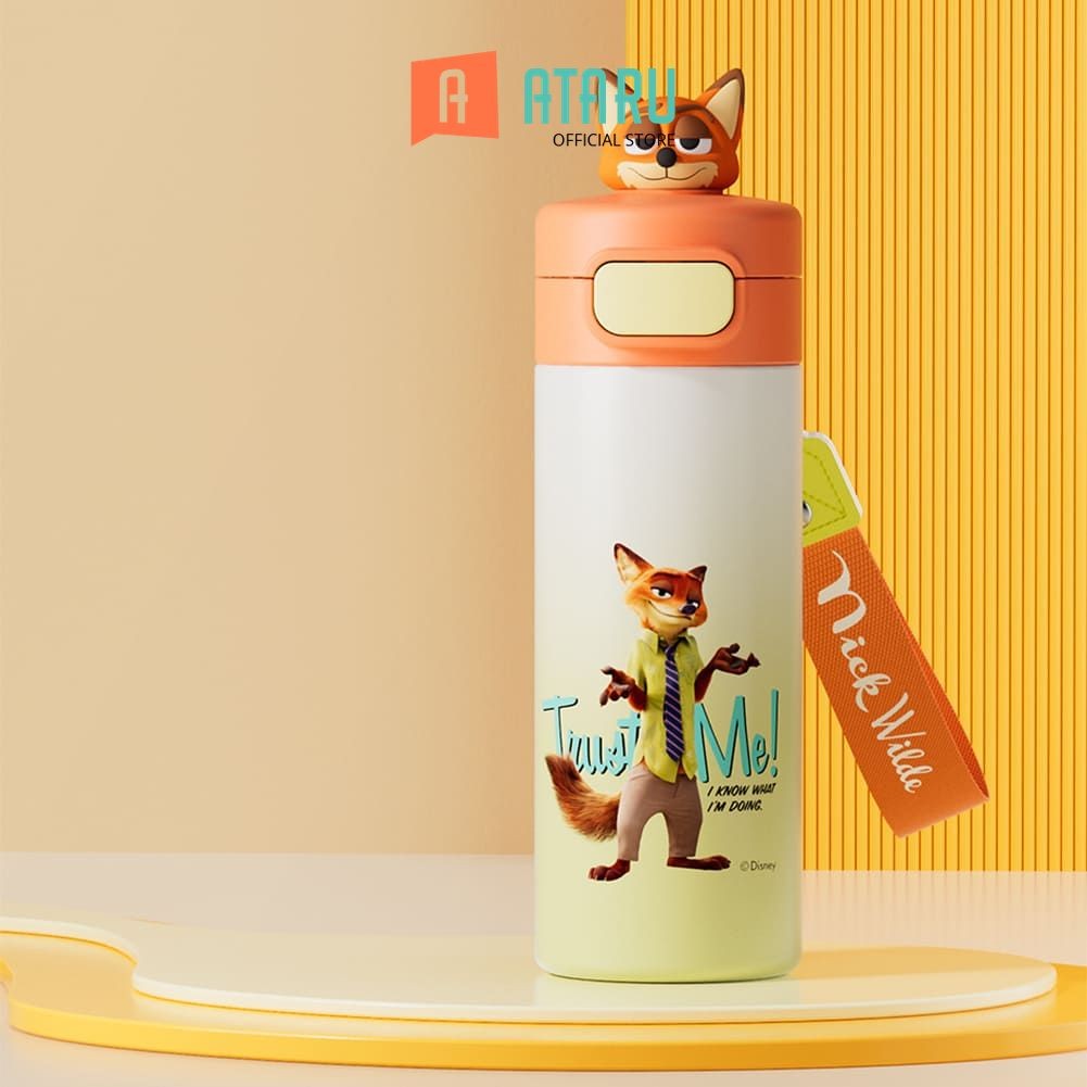 Jual Ataru 430 ml Botol Vacuum Flask Zootopia - Oranye tumbler termos ...