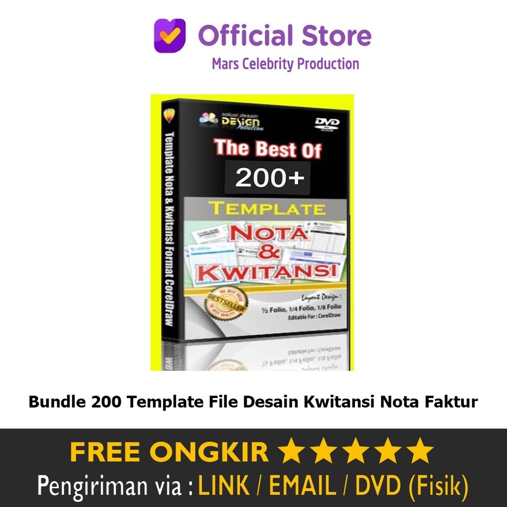 Jual Bundle 200 Template File Desain Kwitansi Nota Faktur Resep Surat ...