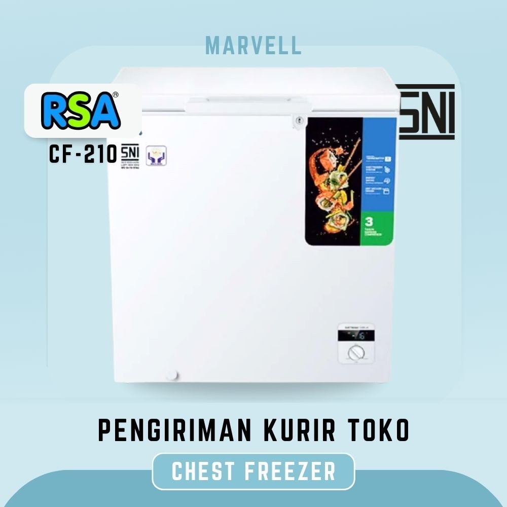 Jual Chest Freezer Box Rsa Cf-210 Chest Freezer 199 Liter Garansi Resmi ...