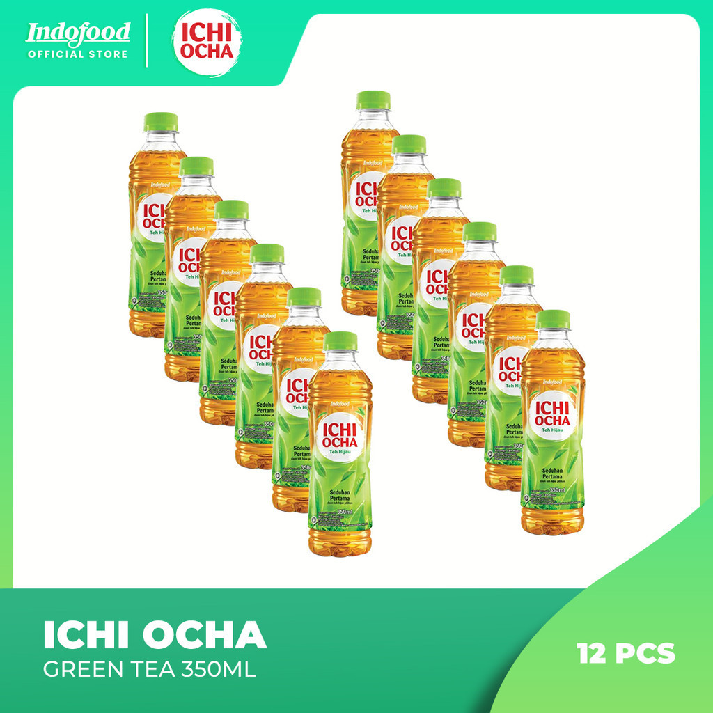 Jual 12 PCS - ICHI OCHA Green Tea 350 mL | Shopee Indonesia
